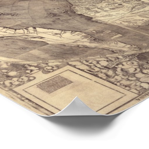 1507 Martin Waldseemuller World Map Poster | Zazzle