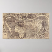 1507 Martin Waldseemuller World Map Poster | Zazzle