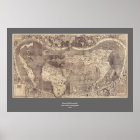 1507 Martin Waldseemuller World Map Poster | Zazzle.com