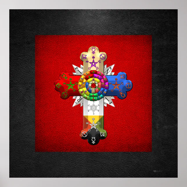 [150] Rosy Cross (Rose Croix) Poster | Zazzle