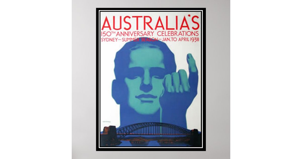 150th Anniversary Australia Poster | Zazzle
