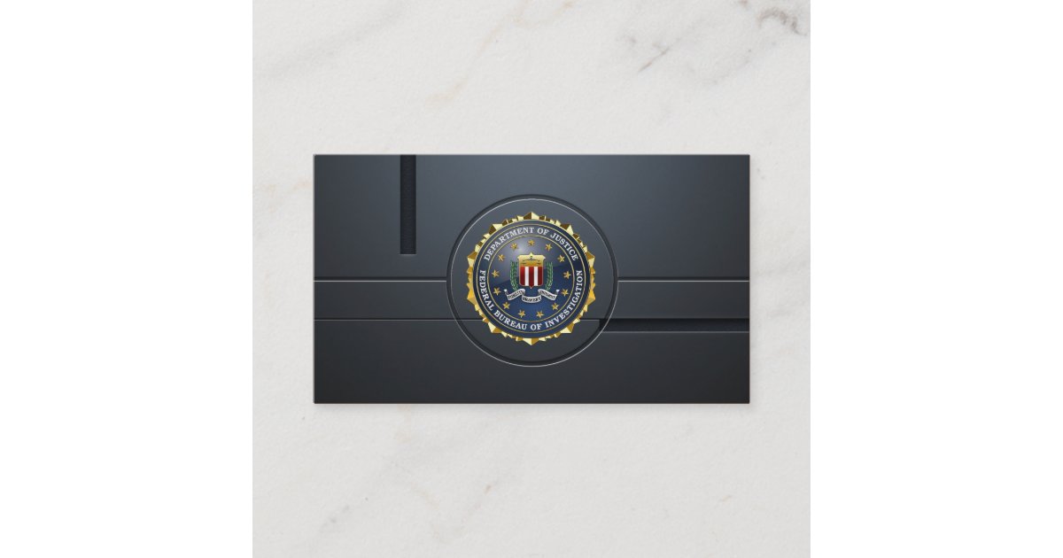 [154] FBI Special Edition Business Card | Zazzle