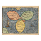 1581 World Map Poster | Zazzle