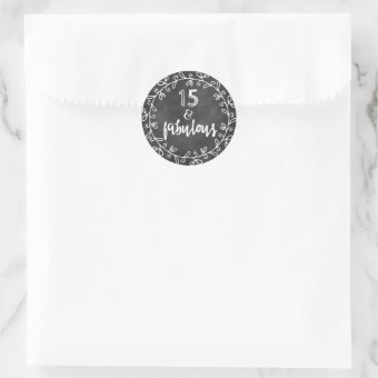 15 & Fabulous 15th Birthday Custom Stickers | Zazzle