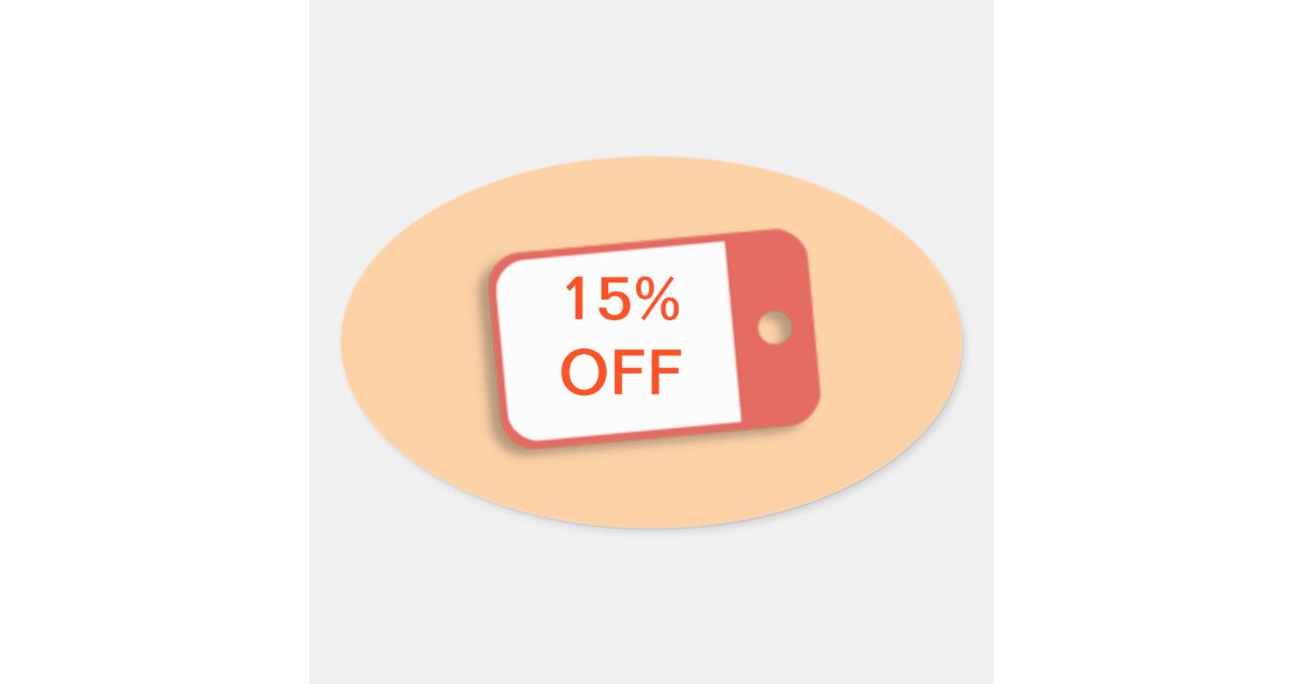 15% Off Retail Sale Badge Stickers | Zazzle