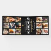 15 Photo Vertical Graduation Party Banner | Zazzle