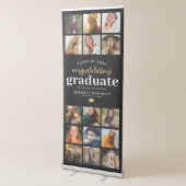 15 Photo Vertical Graduation Party Retractable Banner | Zazzle
