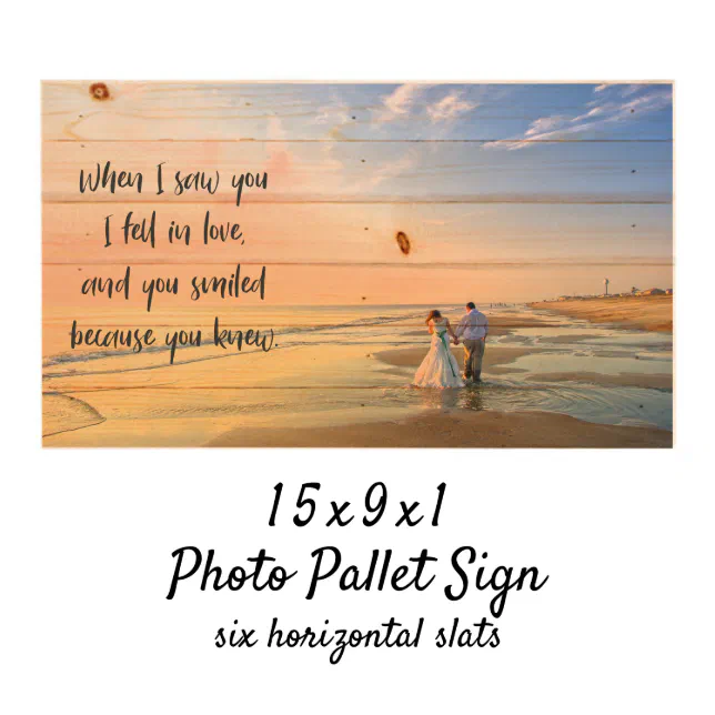 15" x 9" Wood Photo Sign | Zazzle