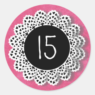 15th Birthday Party Stickers | Zazzle