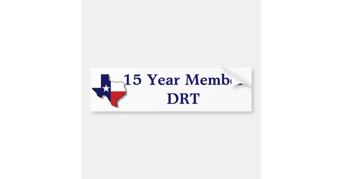 15 Yr Member Bumper Sticker | Zazzle