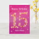 15th Birthday - Number 15 in Stars - Pink - Age 15 Card | Zazzle