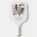 15th Birthday Quinceanera Pink Floral Pickleball Paddle | Zazzle