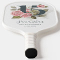 15th Birthday Quinceanera Pink Floral Pickleball Paddle | Zazzle