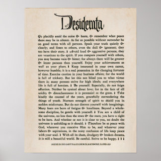Desiderata Posters | Zazzle
