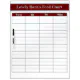 16 Horse Boarding Barn Feed Chart - Red + Silver Dry Erase Board | Zazzle