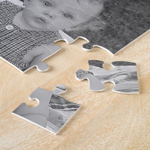 16 Photo Collage Script Text Jigsaw Puzzle | Zazzle