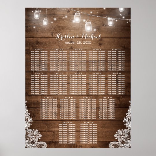 Trendy Silver Dots - Seating Chart | Zazzle.com