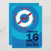 16th Birthday Pool Party Invitation | Zazzle