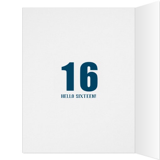 16th Birthday Son Number 16 Photo Collage Big Card | Zazzle