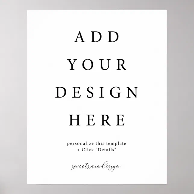 16x20" Vertical/Portrait Poster Sign | Zazzle