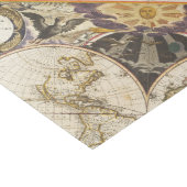 1702 A new map of the world Tissue Paper | Zazzle