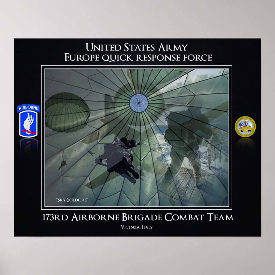 173rd Airborne Brigade Combat Team Poster | Zazzle
