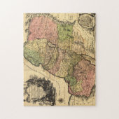 1759 Map Of Ancient Israel With The 12 Tribes Jigsaw Puzzle | Zazzle