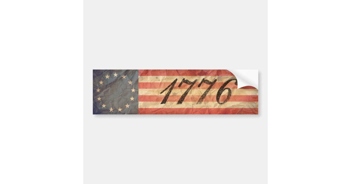 1776 BUMPER STICKER | Zazzle