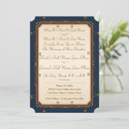 1776 Wedding Collection (Ceremony Invite) Invitation | Zazzle