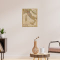 1790 Map of Italy Poster | Zazzle