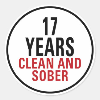 Clean And Sober Stickers | Zazzle