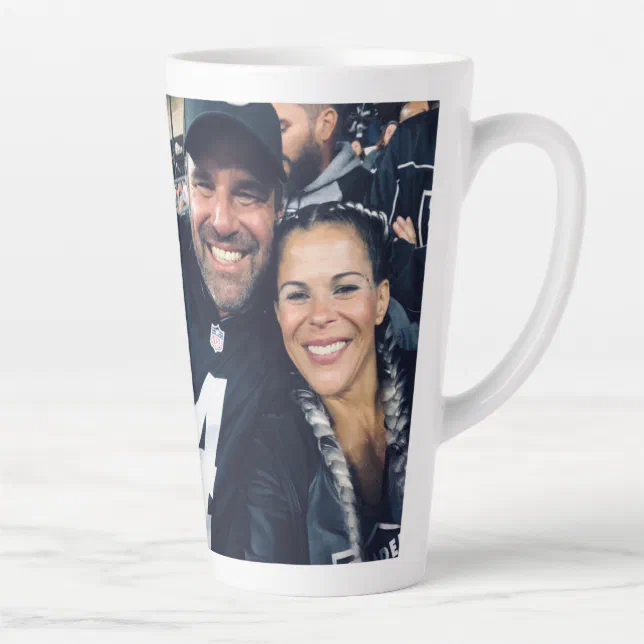 17oz Latte Love Custom Photo Mug By Zazz_it | Zazzle