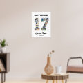 17th Birthday Anniversary Number 17 Photo Collage Poster | Zazzle