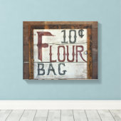 1800s Western Kitchen Decor Old Flour Sign | Zazzle