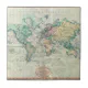 1801 Cary Map of the World on Mercator Projection Tile | Zazzle