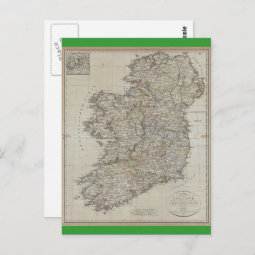 1804 Map of Ireland Postcard | Zazzle