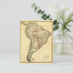 1817 Map of South America Postcard | Zazzle