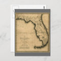 1823 Map of Florida Postcard | Zazzle