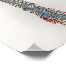 1833 Vintage Brain Spine Anatomy Poster | Zazzle