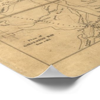 1841 Map of the Republic of Texas Poster | Zazzle