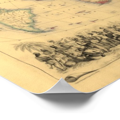 1850’s Map of British Empire Throughout the World Poster | Zazzle