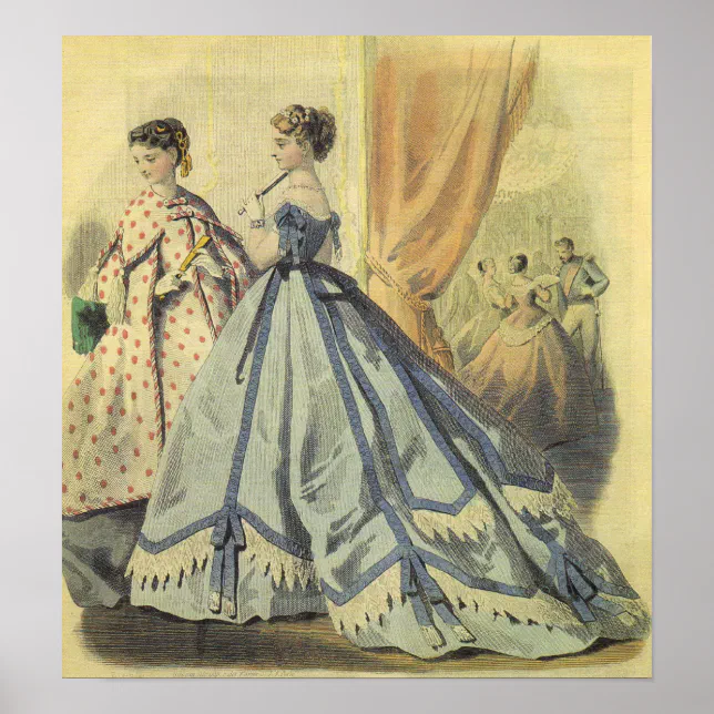 1860s Fashion Poster | Zazzle
