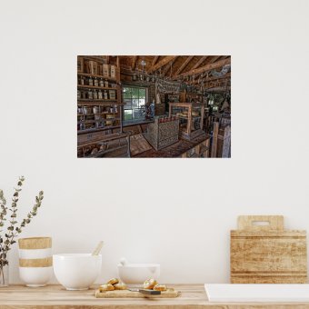 1860's OLD WEST GENERAL STORE - MONTANA Poster | Zazzle