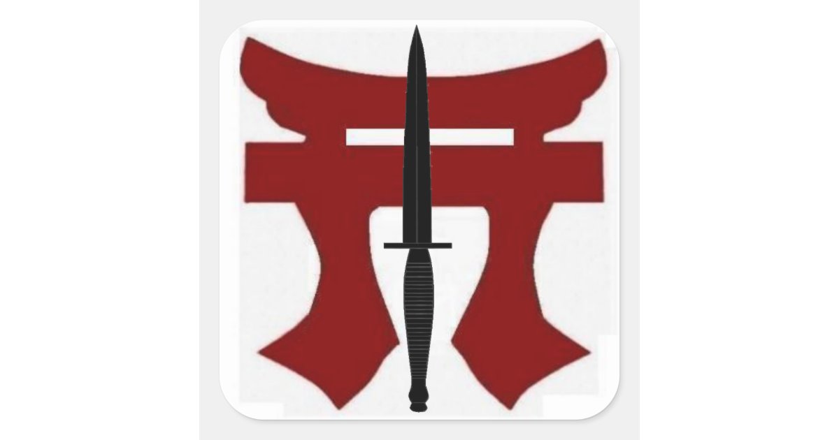 187th Infantry Rakkasan Torri with Dagger Stickers | Zazzle