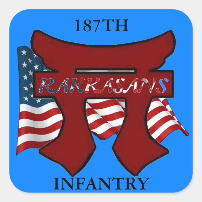 187TH INFANTRY RAKKASANS STICKERS | Zazzle.com