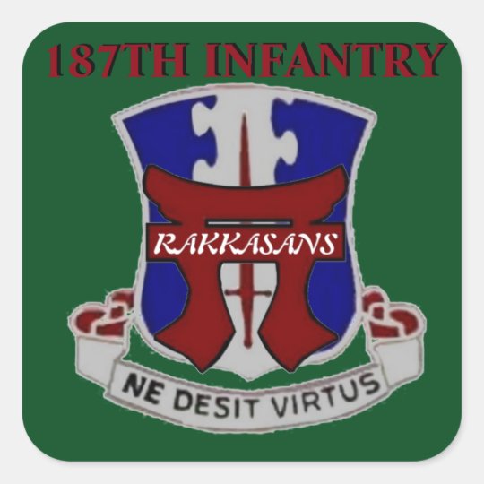 187TH INFANTRY RAKKASANS STICKERS | Zazzle.com