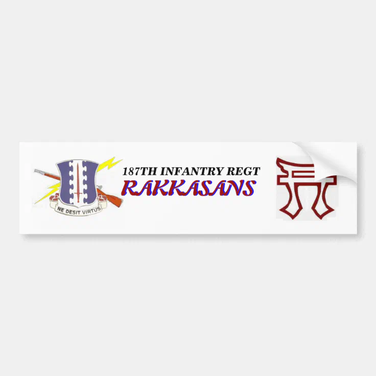 187TH INFANTRY RAKKASANS TORRI Bumper Sticker | Zazzle