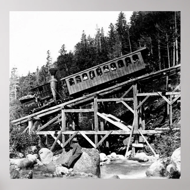 1880 Railroad Train ' Cloud ' Poster | Zazzle