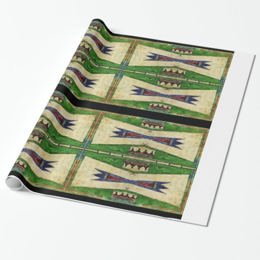 1880's Cheyenne Parfleche Design Wrapping Paper | Zazzle