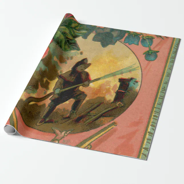 1880s Fireman Firefighter Wrapping paper | Zazzle